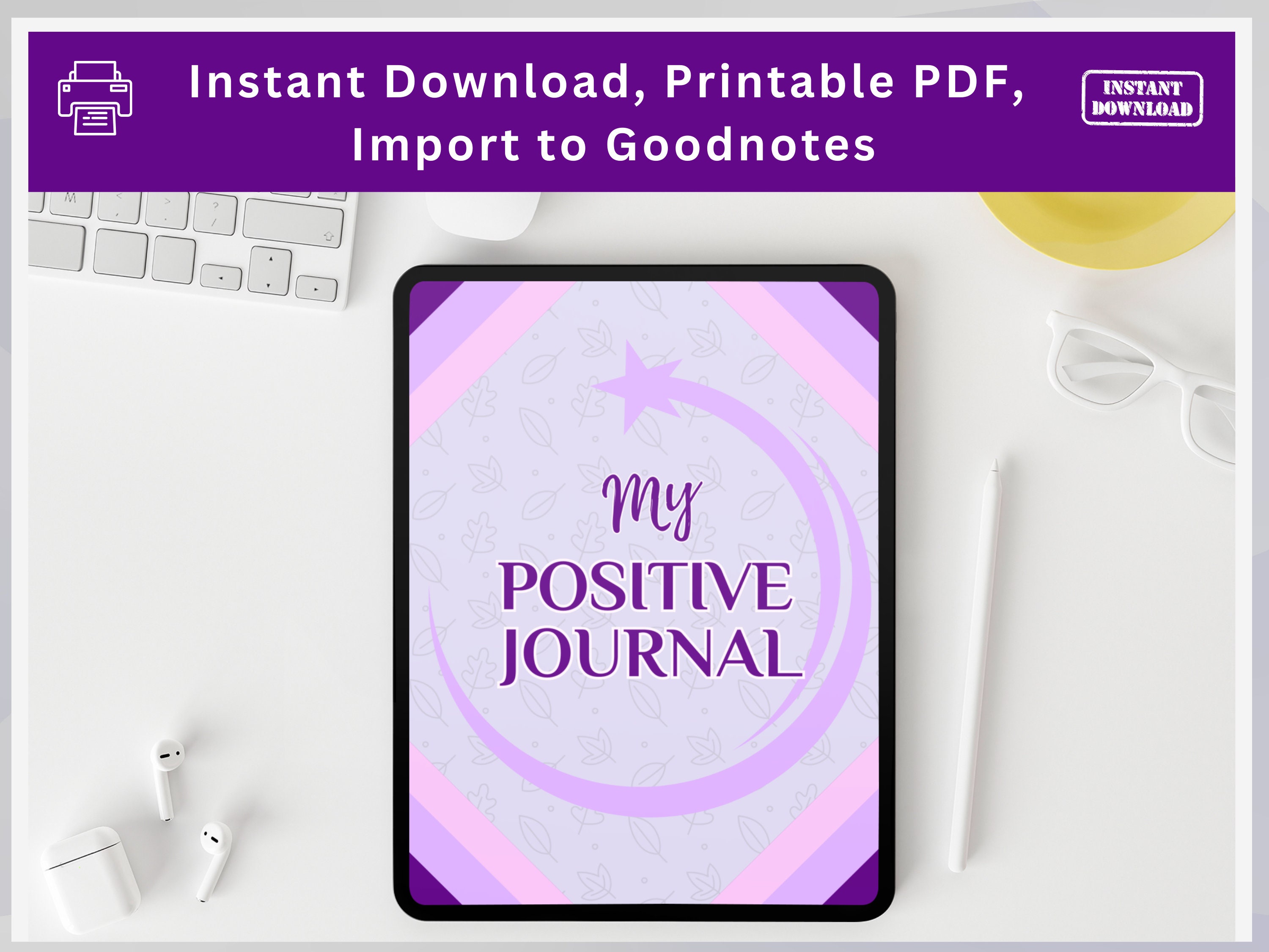 Positive Journal Printable | Positive Affirmations | Inspiring Daily ...