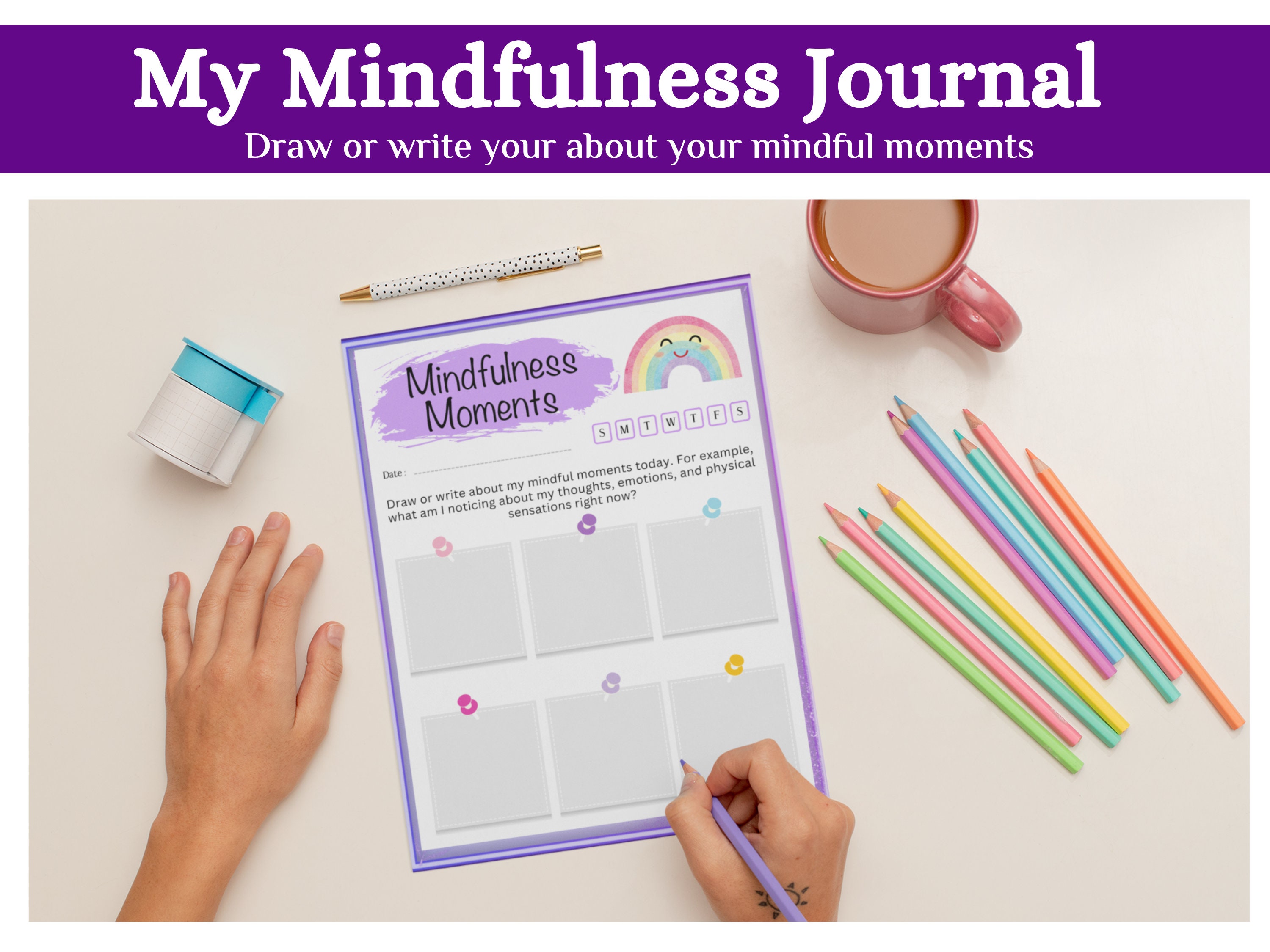 Mindfulness Journal Printable A Journal for Reflection and Renewal - Etsy