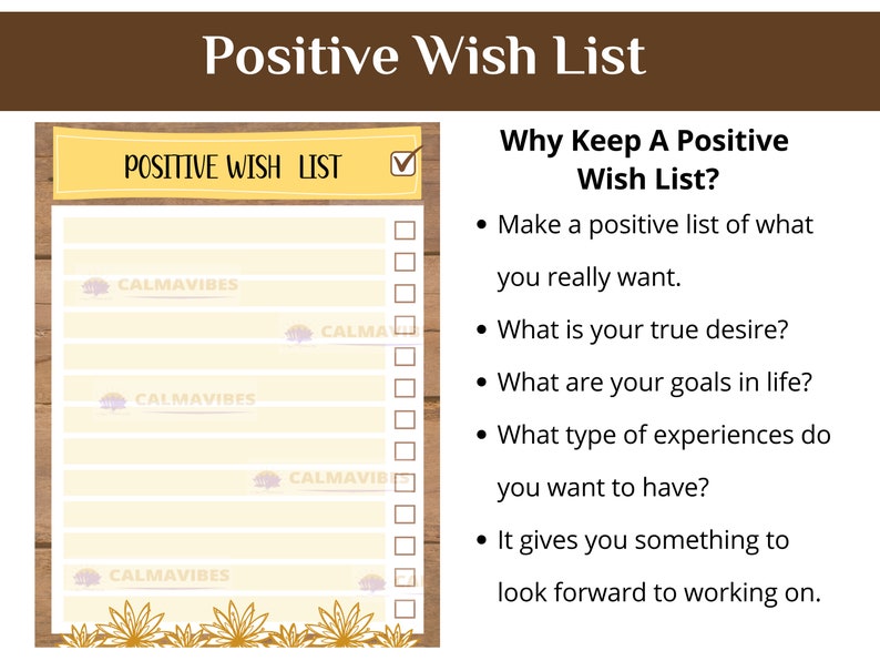 Positive Self-care Checklist Positive Achievements Checklist Positive ...