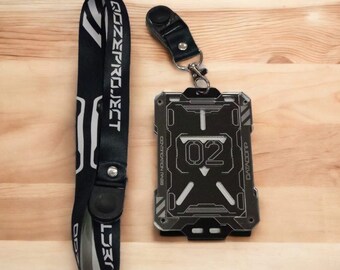 Cyberpunk Keycard Style Card ID Holder - Etsy