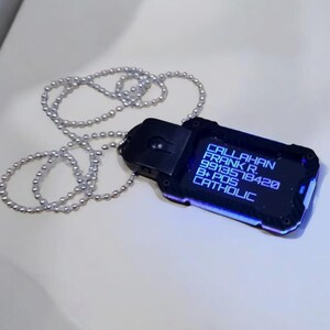 Cyberpunk Military Dogtag - Etsy