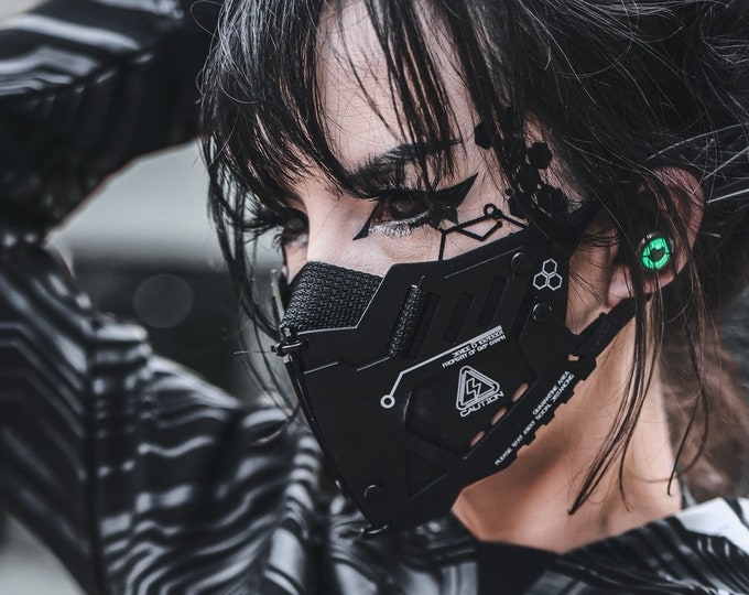 Armored Mask Cover Futuristic Tactical Techwear MK-SCL-06 - Etsy