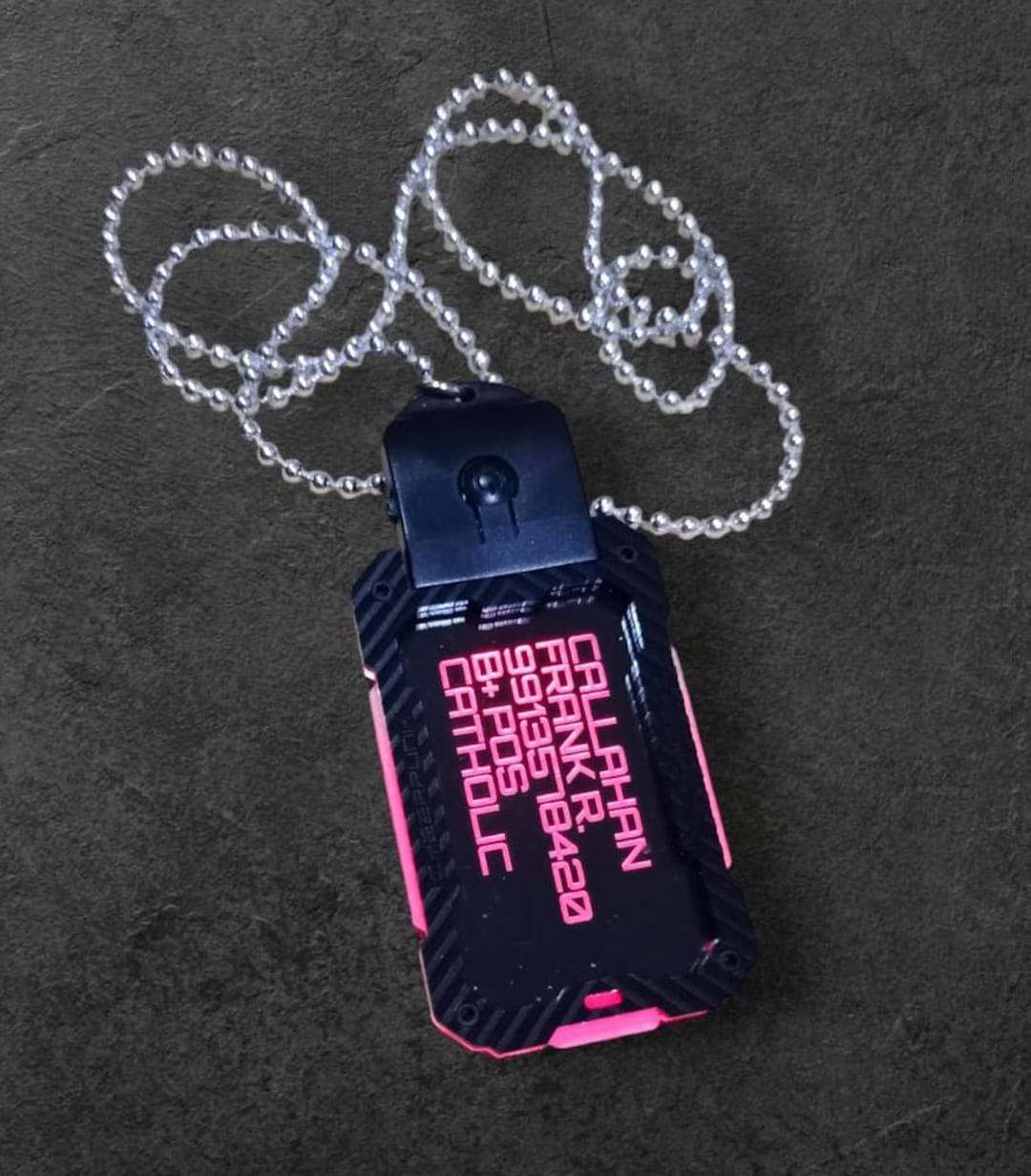 Cyberpunk Military Dogtag - Etsy