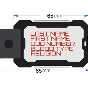 Cyberpunk Military Dogtag - Etsy