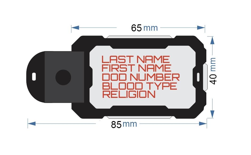 Cyberpunk Military Dogtag - Etsy