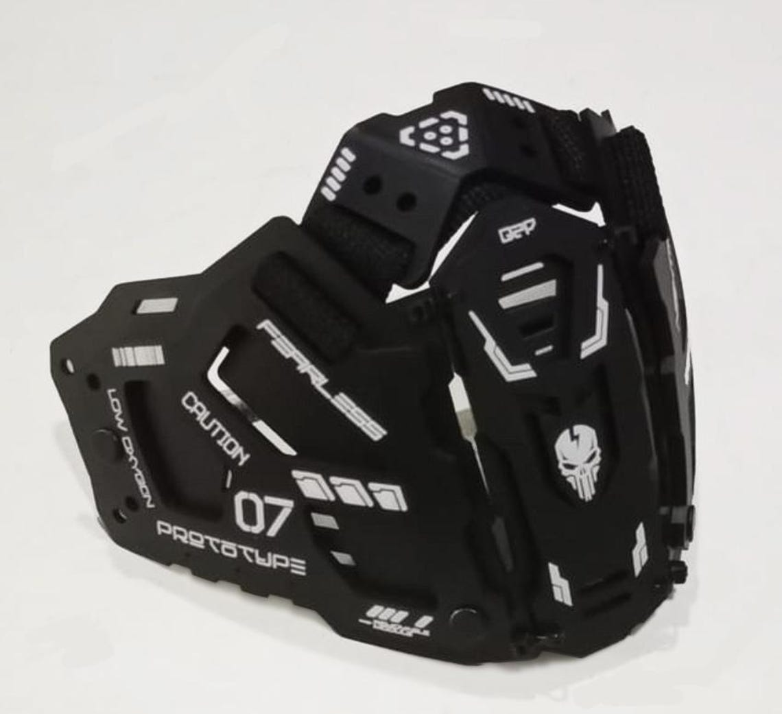 Cyberpunk Techwear Mask Protector : Skeleton 07 - Etsy