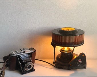 Turbo Night Lamp, Turbine, Turbocharger, Pressure Plate, Blue/grey Lamp ...