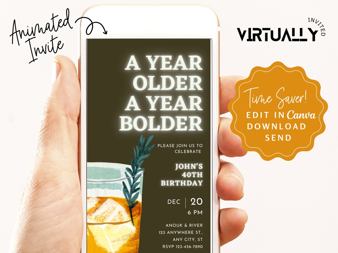 Editable Text Message Invitation, Canva Evite, Party Invitation ...