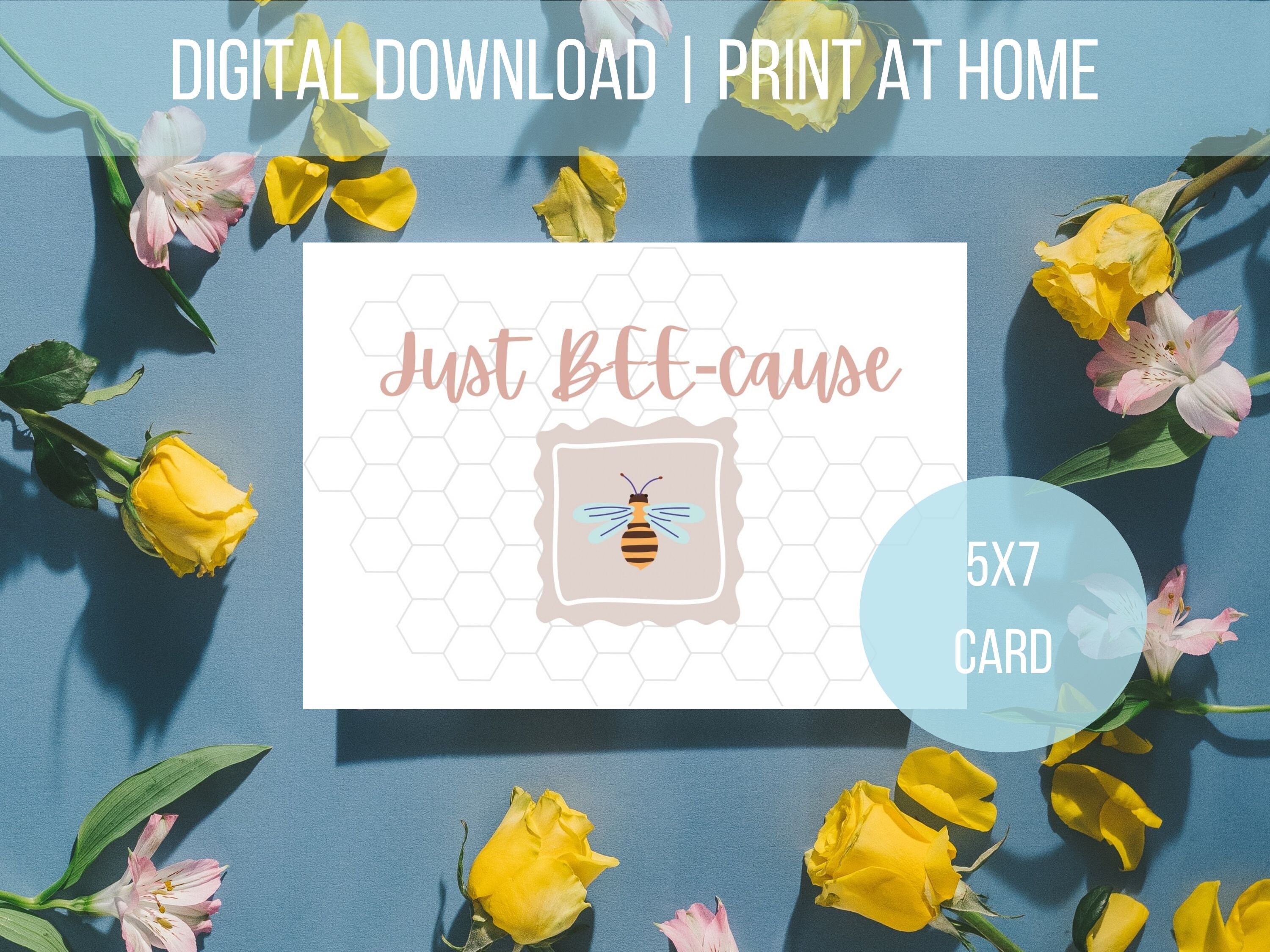 Printable Just Cause Greeting Card Instant Download 7x5 Card for any ...