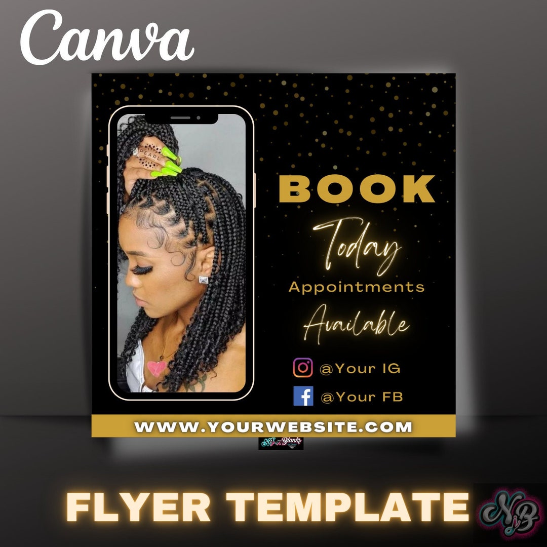 Booking Flyer Template | Flyer Template| Canva Template | Template ...