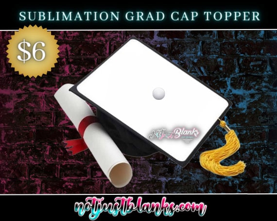 Sublimation Graduation Cap Topper Sublimation MDF Grad Cap Topper Grad ...