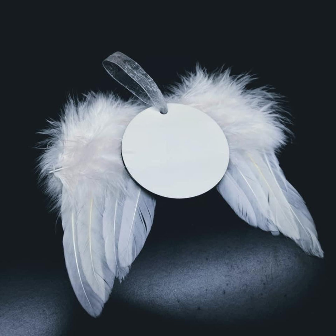 Sublimation Angel Wing Ornament | Sublimation Christmas Ornament ...