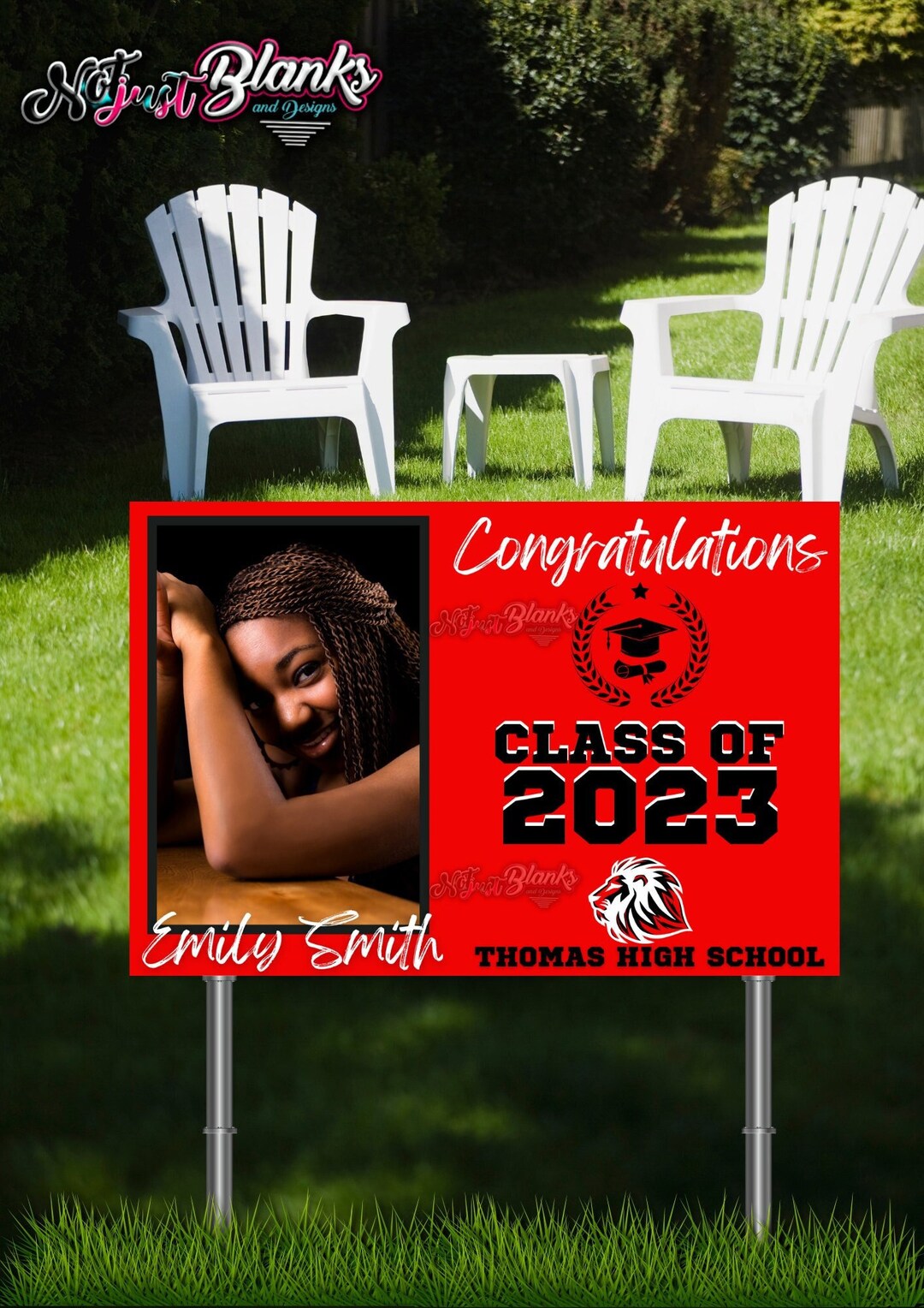 GRADUATION YARD SIGN Template Yard Sign Graduating Class - Etsy