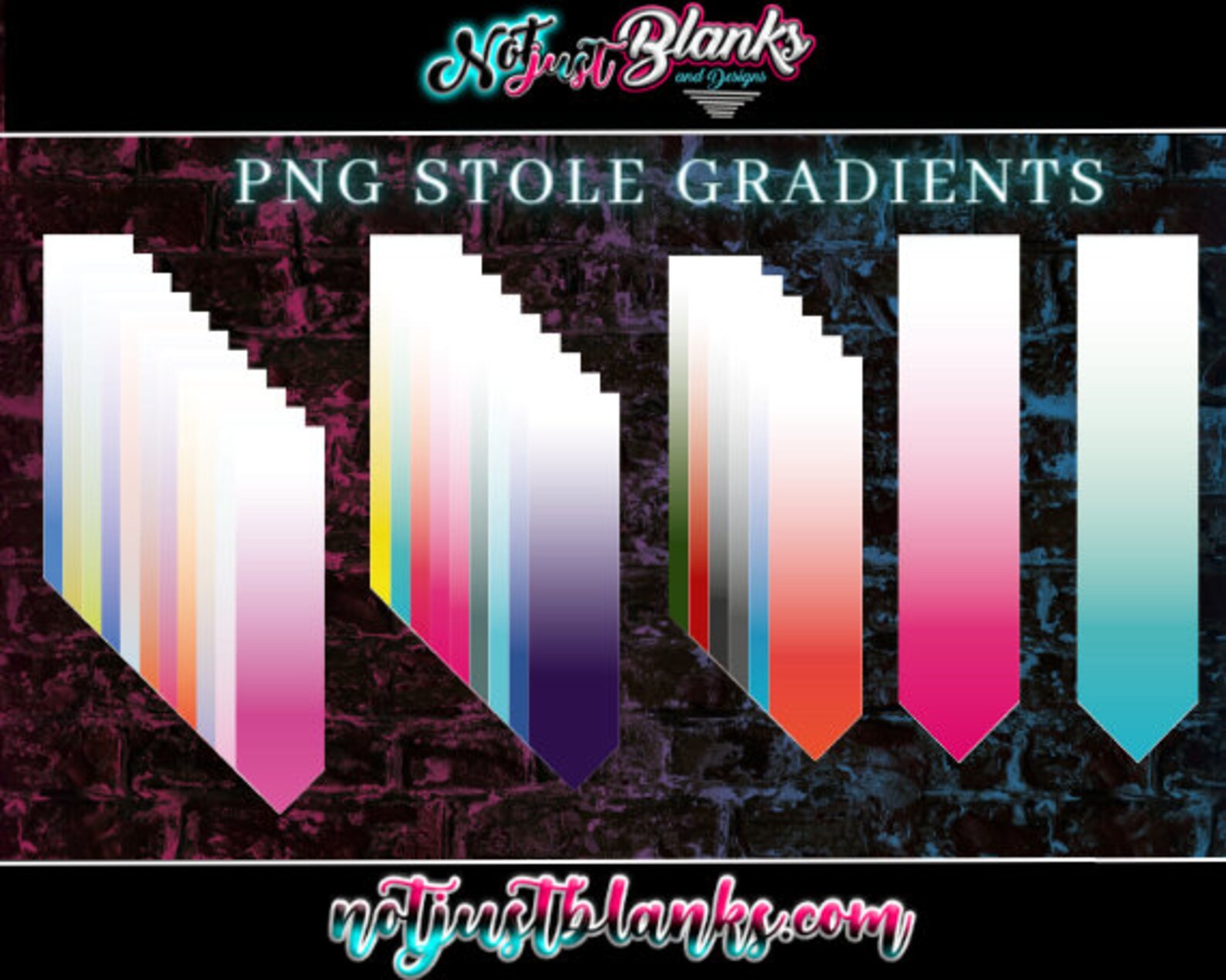 Graduation Stole Sublimation Template PNG | Stole Background Bundle ...