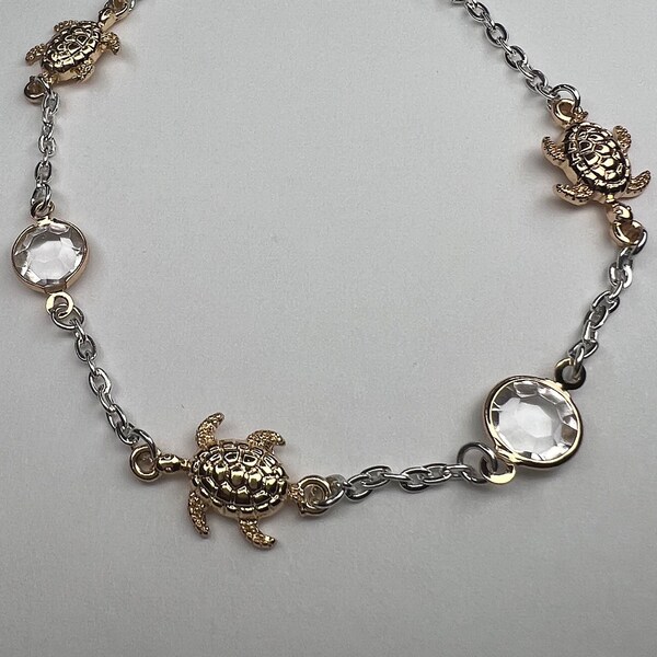 Sea Turtle Anklet - Etsy