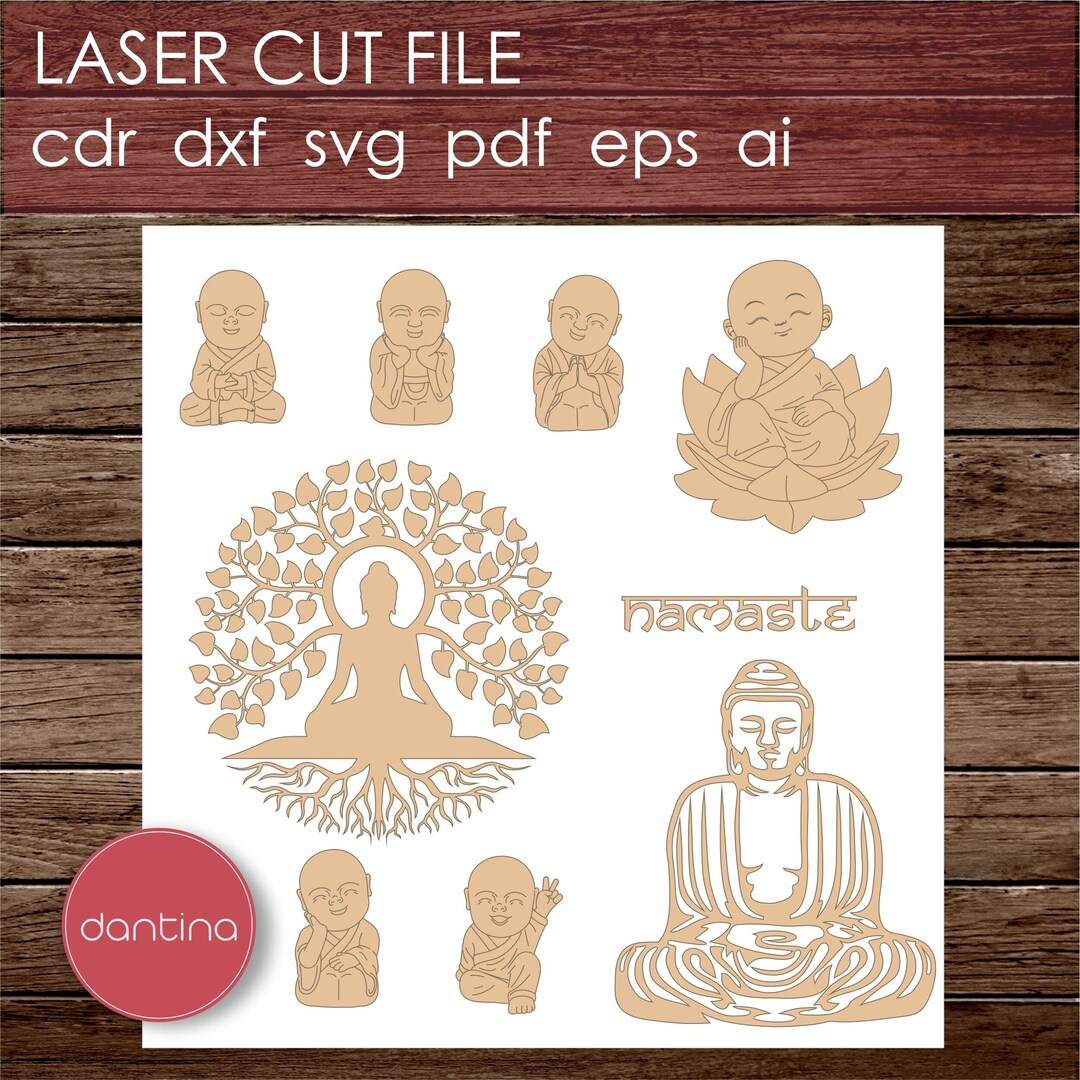 Buddha Laser Cut File Vector / Dxf Cdr Svg Ai Pdf / Instant Download ...