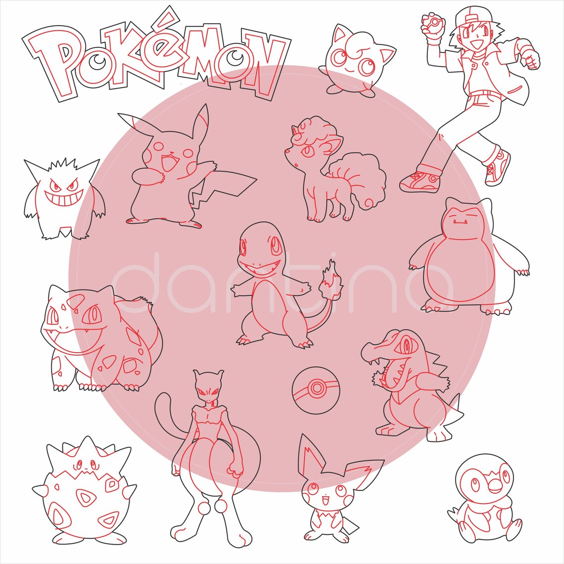 Pokemon Laser Cut File Vector / Dxf Cdr Svg Ai Pdf / Instant - Etsy ...