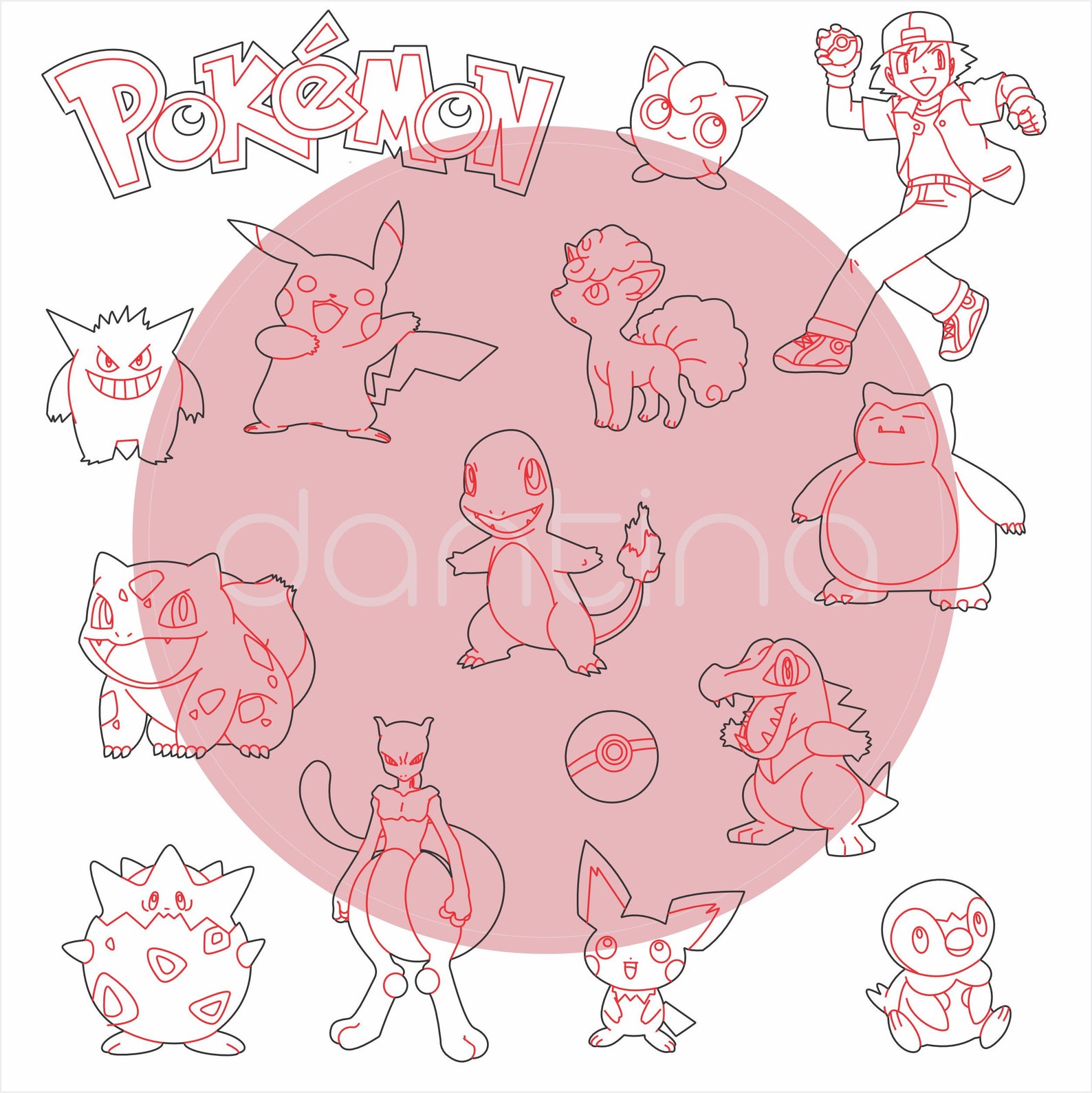 Pokemon Laser Cut File Vector / Dxf Cdr Svg Ai Pdf / Instant - Etsy ...