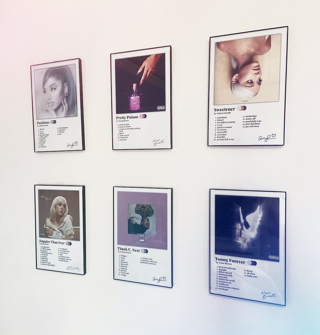 Custom Album Tracklist Poster - Etsy