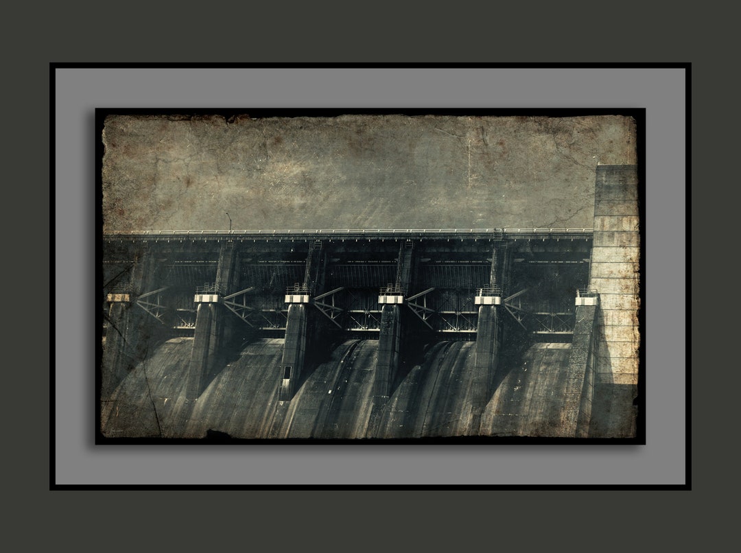 Retro Style Vintage Architecture Photo, One of a Kind Monochrome Wall ...