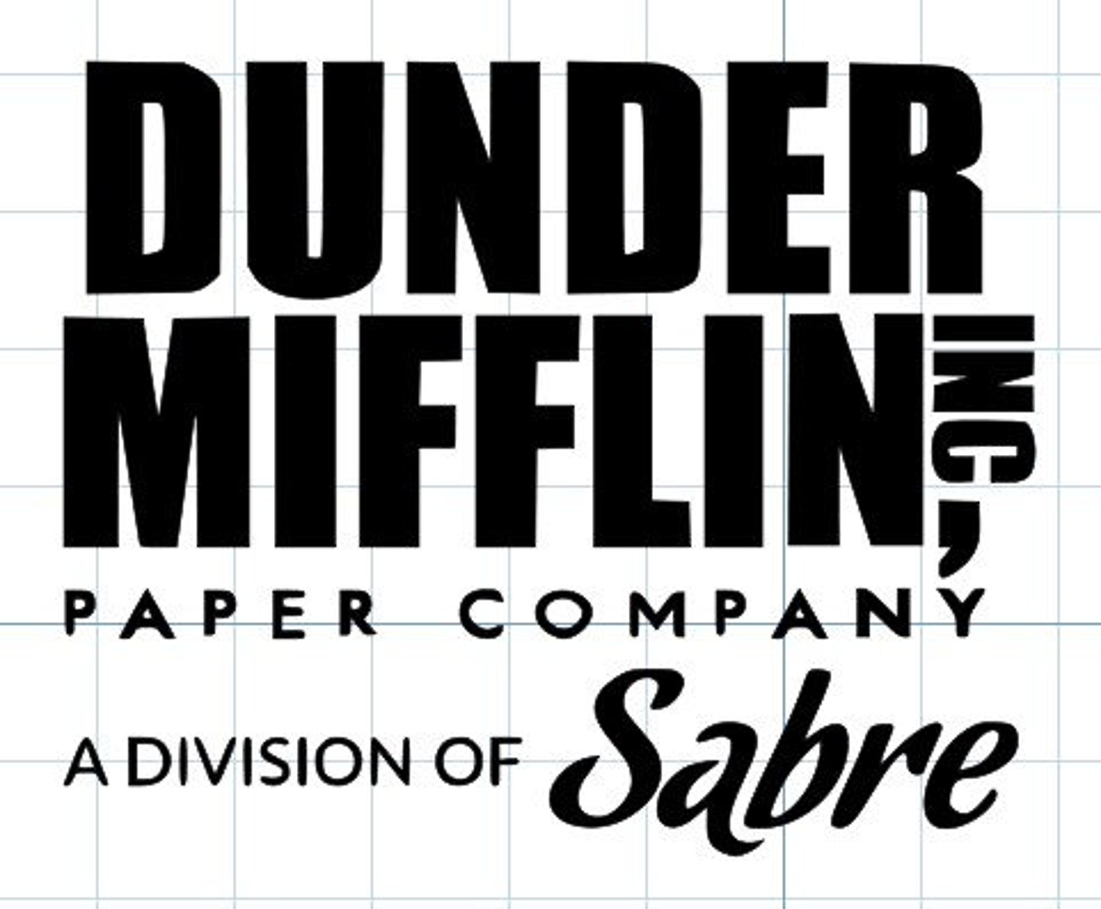 Dunder Mifflin - 2 Logos - the Office SVG Jpg Cricut Silhouette ...