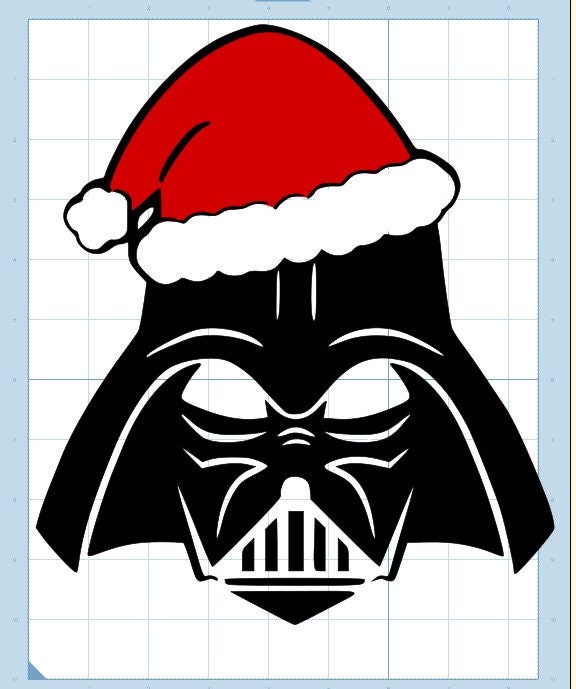 Christmas Darth Vader Star Wars SVG Cricut Silhouette Glowforge - Etsy