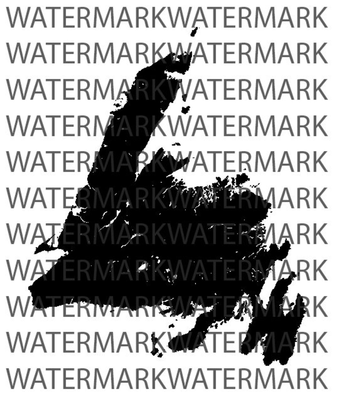 Newfoundland Canada Map SVG Jpg Cricut Silhouette Glowforge - Etsy Canada