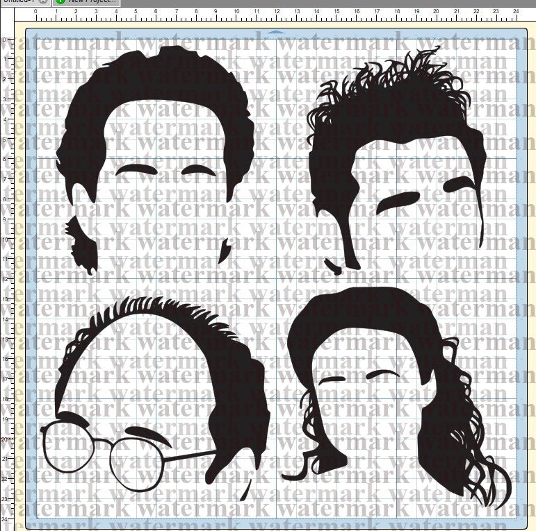 Seinfeld Silhouette 2.0 SVG PNG JPEG Cricut Silhouette Glowforge - Etsy