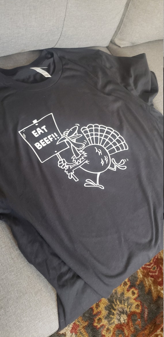 Eat beef Turkey Thanksgiving SVG Cricut Silhouette | Etsy