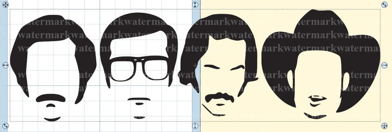 Anchorman Ron Burgundy KVWN Channel 4 News Team SVG PNG Cricut ...