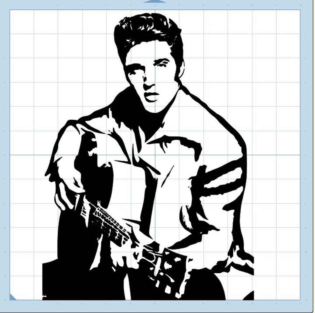 Elvis Presley SVG Cricut Silhouette Glowforge - Etsy