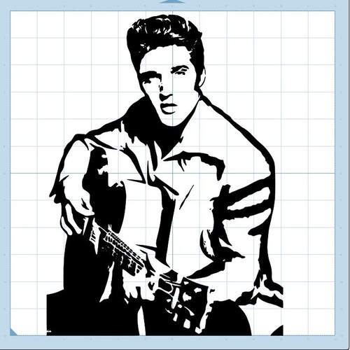 Elvis Presley Svg Cricut Silhouette Glowforge Etsy