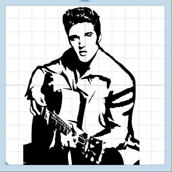 Elvis Presley Face Silhouette