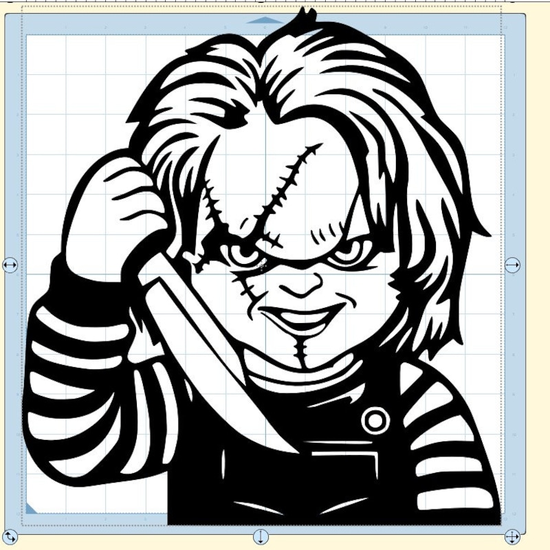 Chucky Silhouette Svg - Etsy