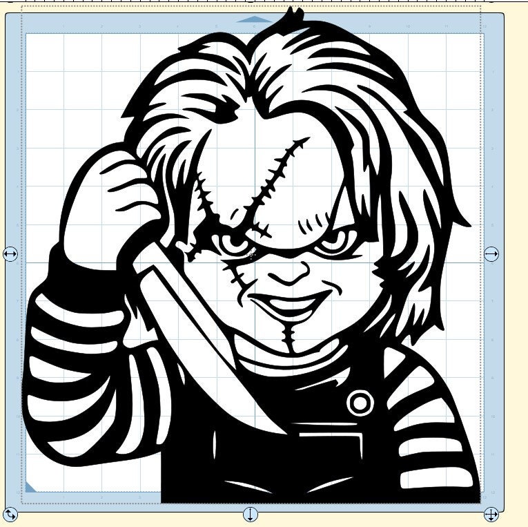 Chucky Halloween SVG Cricut Silhouette Glowforge - Etsy