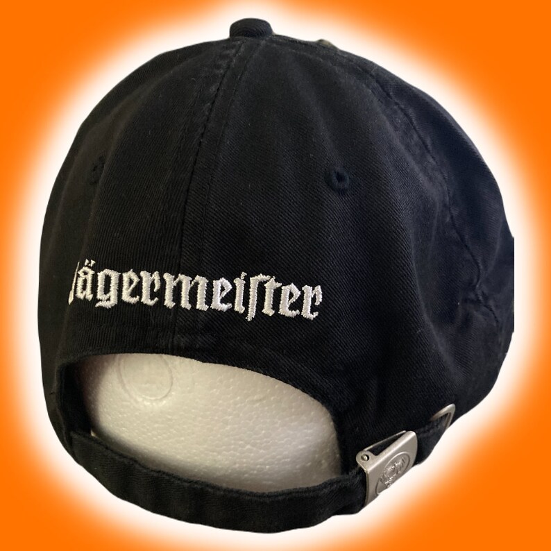 Jagermeister Adjustable Black Hat With Stag Logo in Orange or Gray NEW ...