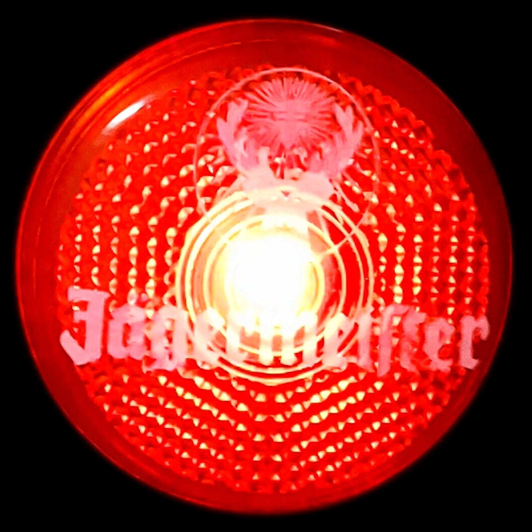 Pair of Flashing LED Jagermeister Light up Orange Pin / Button (2) - Etsy