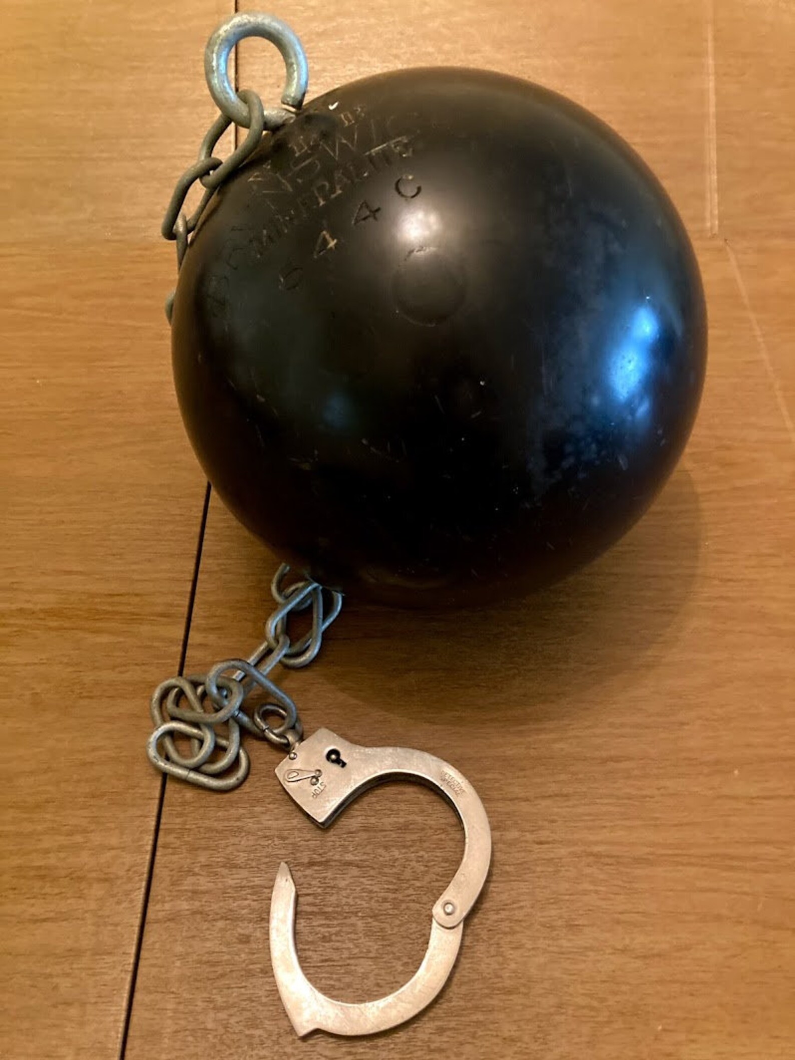 Handmade Ball and Chain W/bowling Ball and Handcuff - Etsy