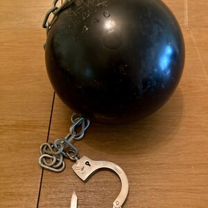 Handmade Ball and Chain W/bowling Ball and Handcuff - Etsy