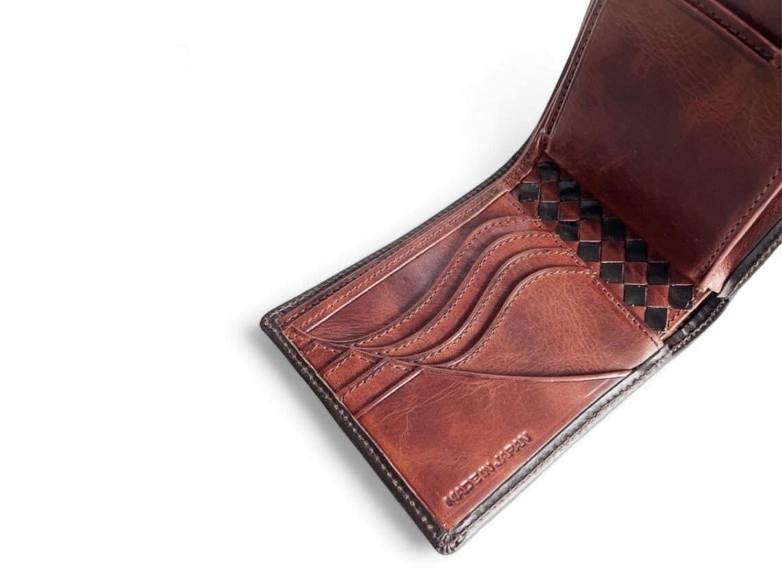 Extra Edition "basic" Art Wallet British Bridle Leather X Japanese Calf ...