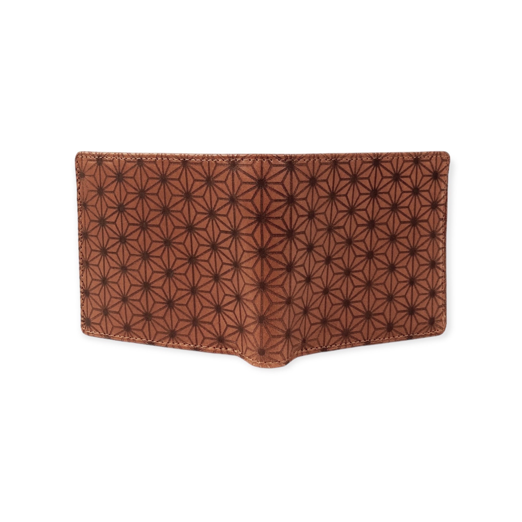 Japanese Hemp Leaf Pattern Art Wallet Buttero whisky X - Etsy