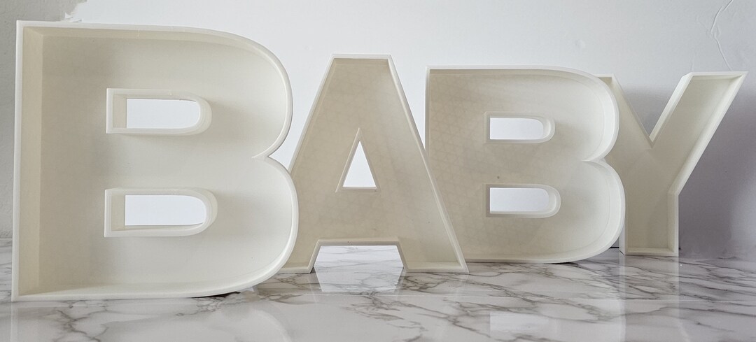 BABY 3D Printed Fillable Letter Boxes Great for Gifts, Charcuterie ...