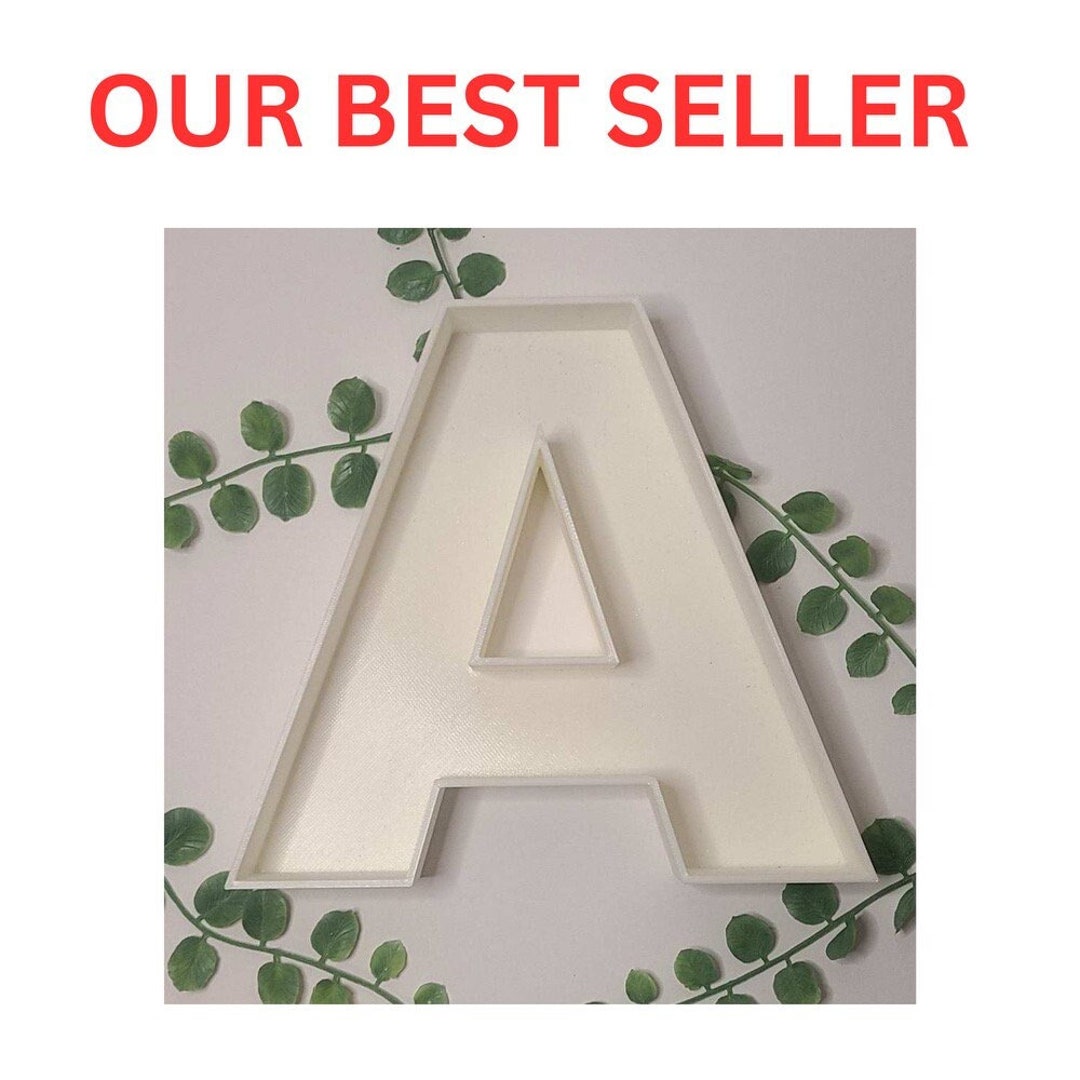 3D Printed Fillable Letter Boxes 7 Inch Medium, Reusable & High Quality ...