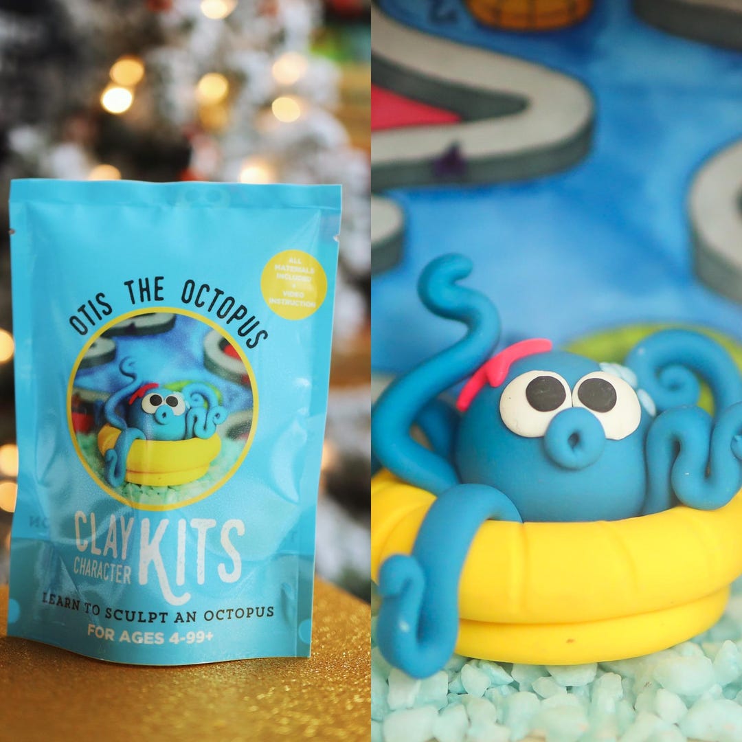 Otis the Octopus DIY Polymer Clay Kit Create an Octopus in a Floaty ...