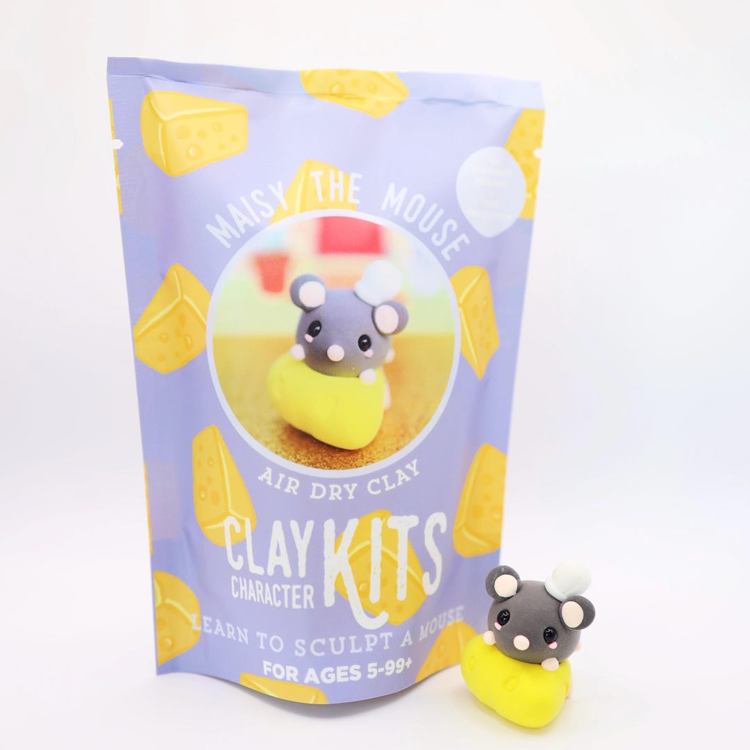 Air Dry DIY Clay Kit - Maisy the Mouse | Make Your Own Mouse Figurine ...