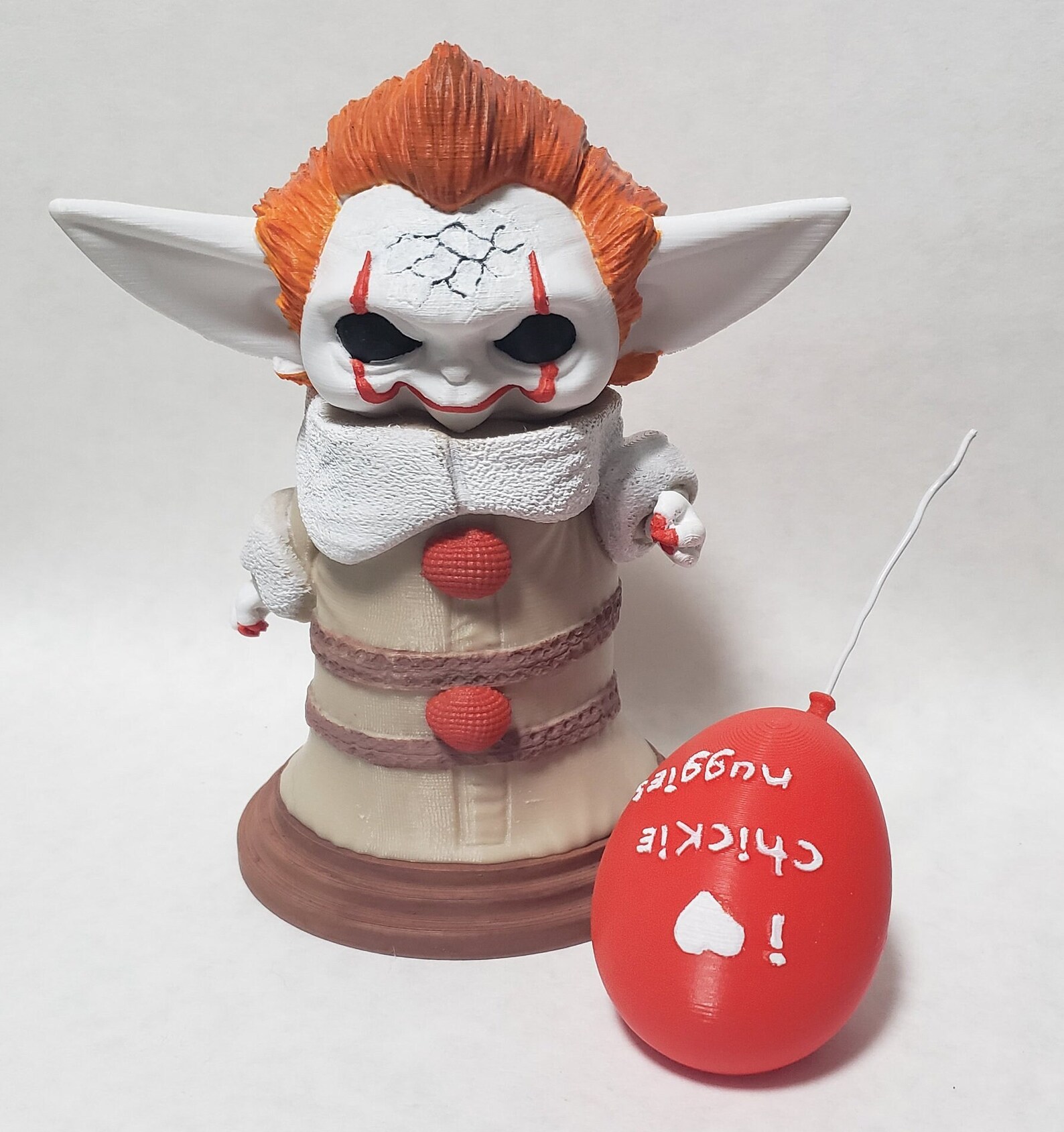 Baby Yoda grogu Pennywise Mashup Mandalorian/it Horror - Etsy