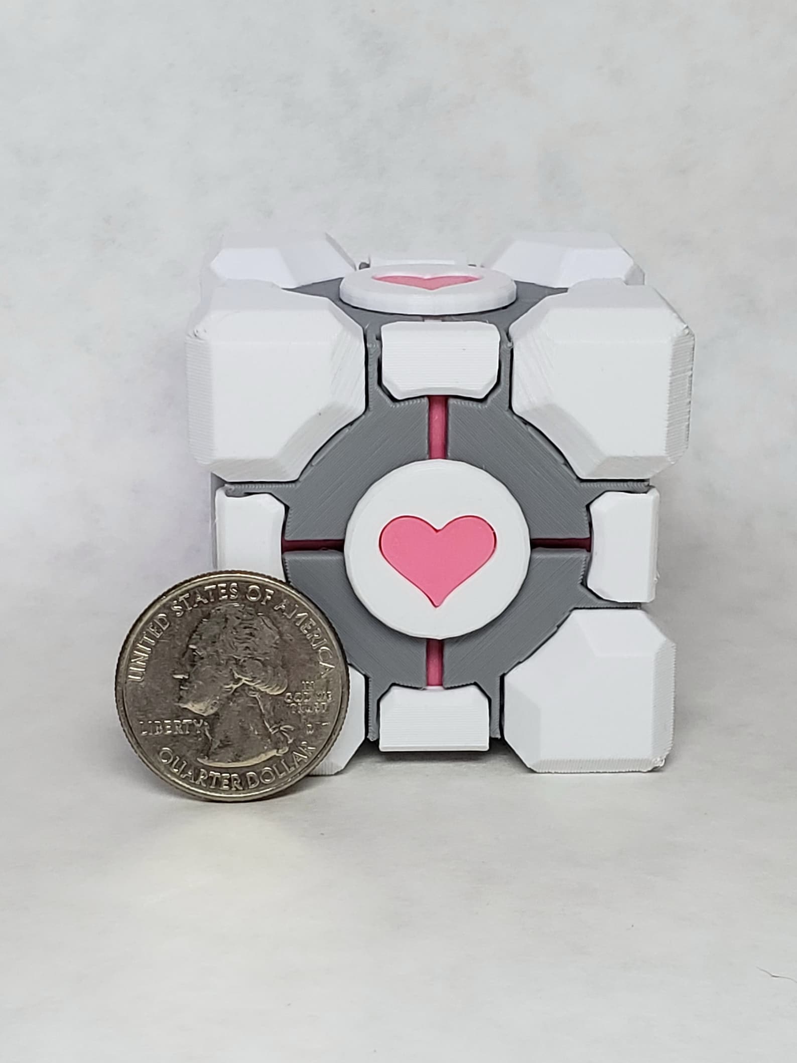 Portal Weighted Companion Cube Aperture Science Inc 3D - Etsy