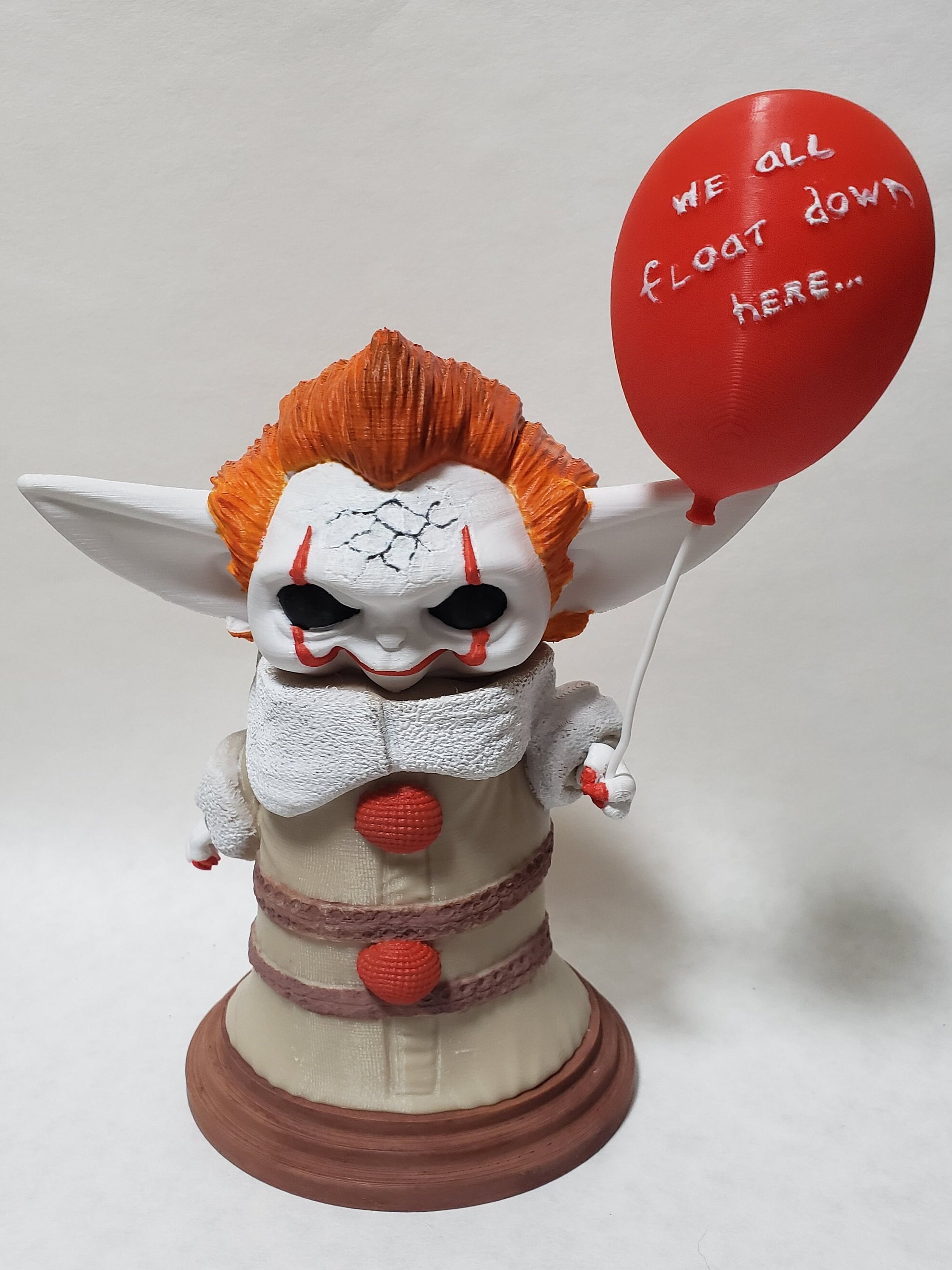 Baby Yoda grogu Pennywise Mashup Mandalorian/it Horror - Etsy