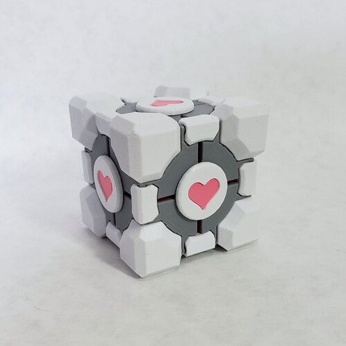 Portal Companion Cube Box 3D Printed Weighted Companion Cube - Etsy