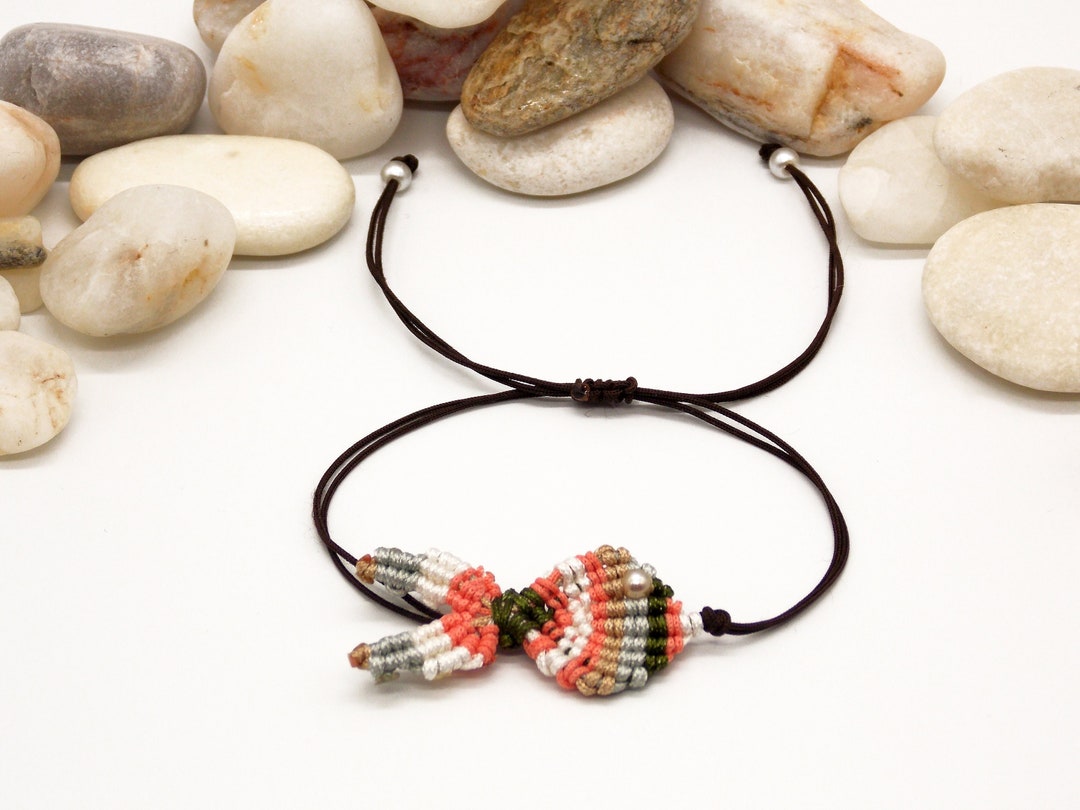 Colorful Fish Bracelet | Braided Fish Armband | Handwoven Trout ...
